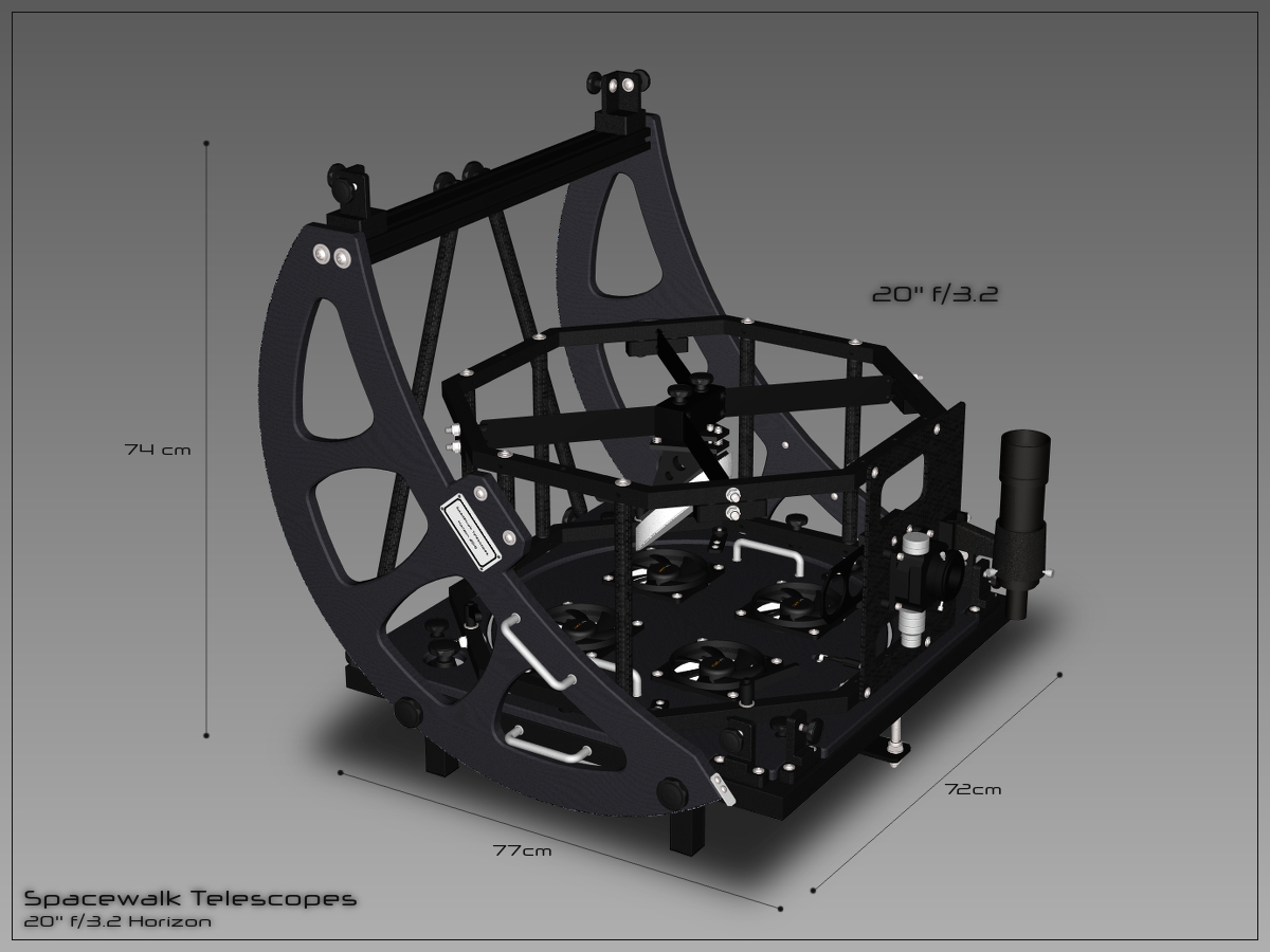 20" + 25" Dobson Serie "Horizon": Transport im Auto und Kofferraum
